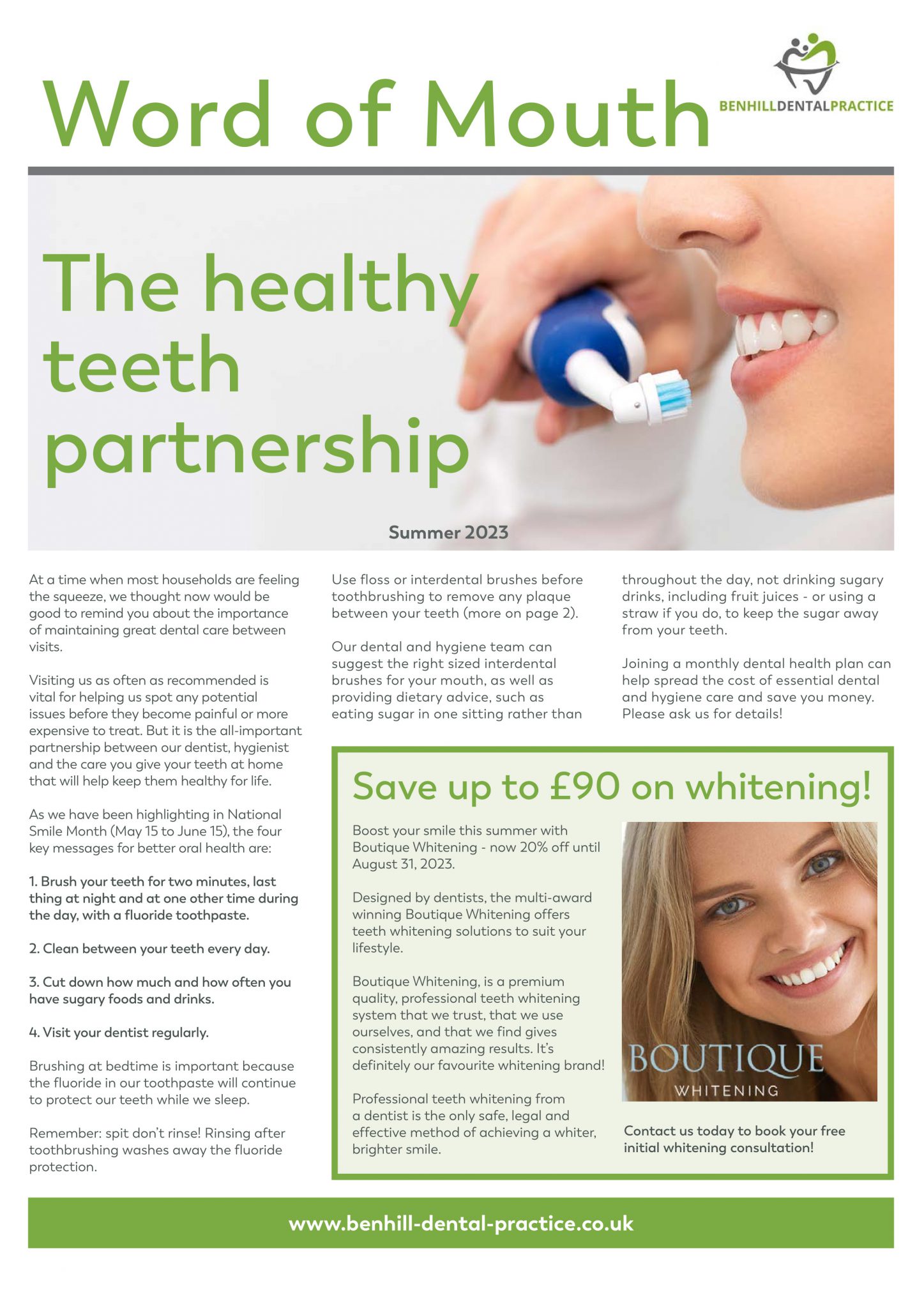 Benhill Dental Practice Summer Newsletter 2023 | Dental Blog - Benhill ...