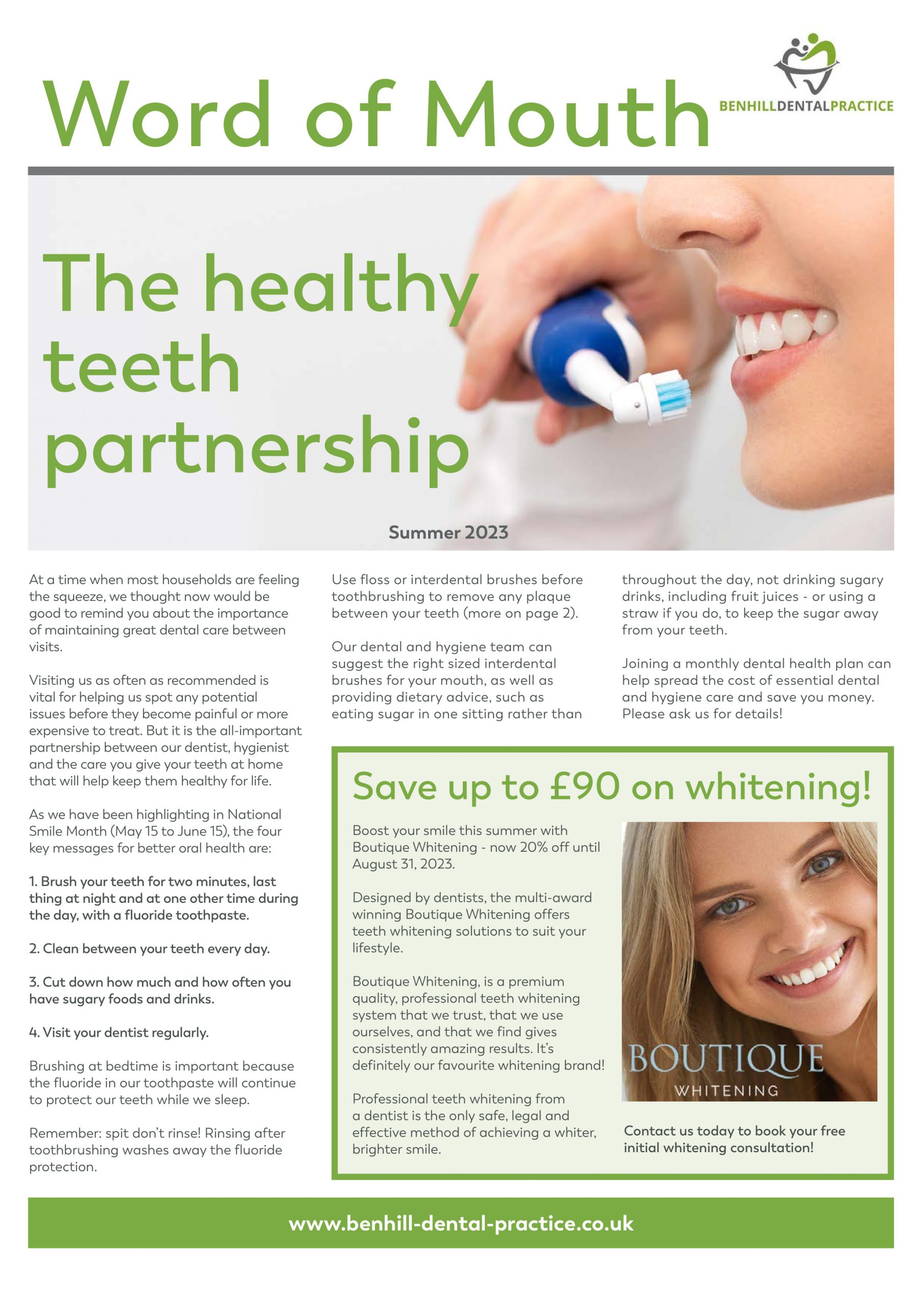 Benhill Dental Practice Summer Newsletter 2023 | Dental Blog - Benhill ...